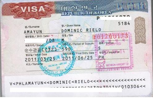 South Korea Visa Application Guide – Dominic Rielo Amayun