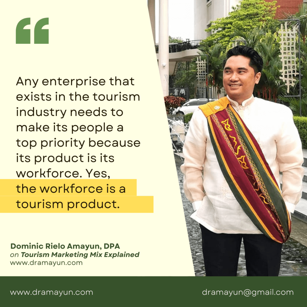 Tourism Marketing Mix Explained – Dominic Rielo Amayun
